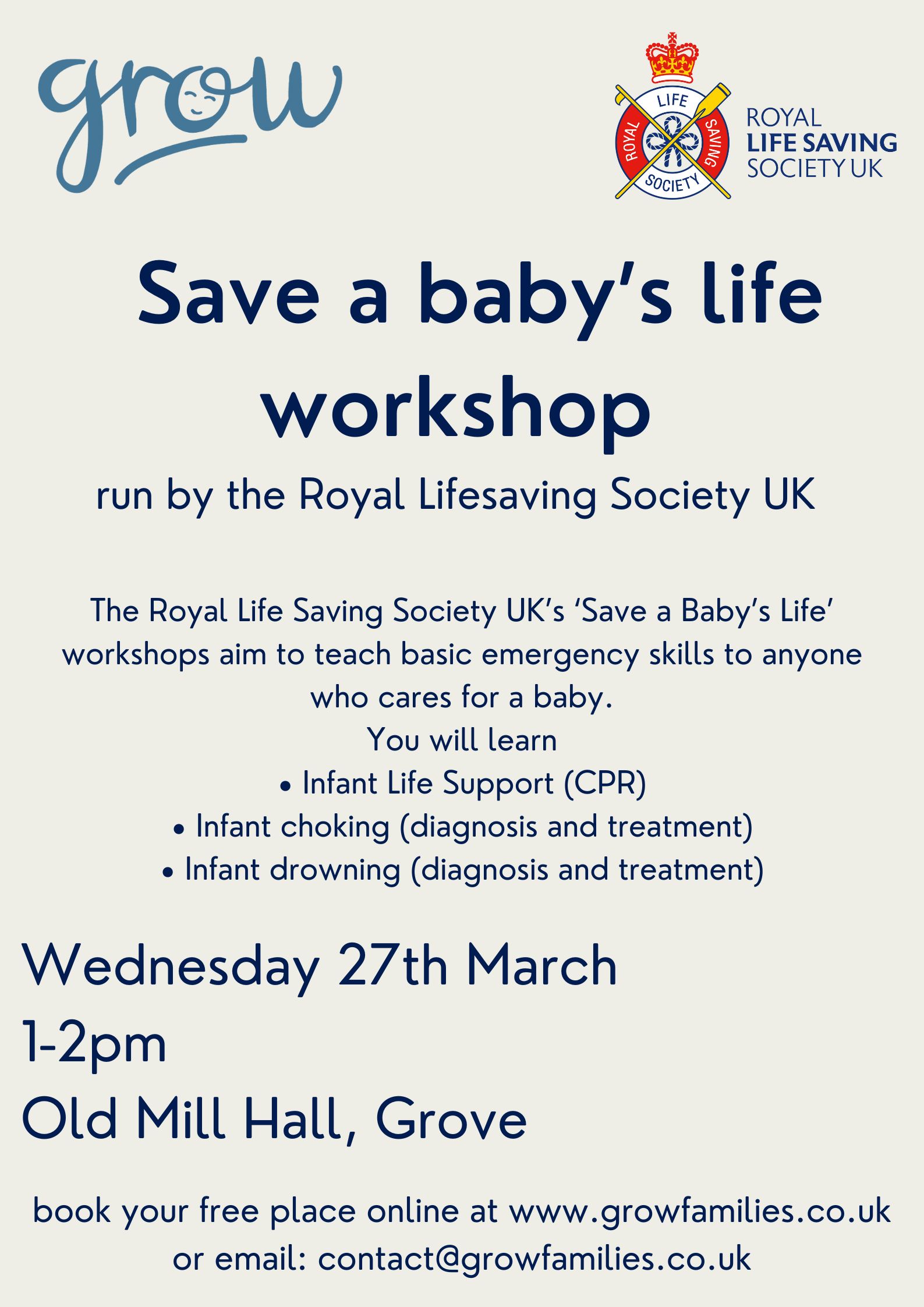 Save a baby’s life workshop – Wantage Deanery